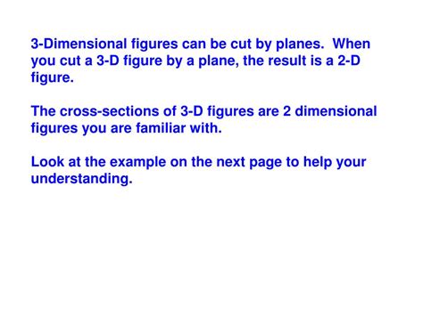 Ppt Cross Sections Of Three Dimensional Figures Powerpoint
