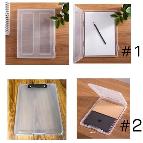 กระเป๋าใส่เอกสาร แฟ้มเอกสาร กล่องพลาสติก ขนาด A4 แบบพกพา อเนกประสงค์ Shopee Thailand