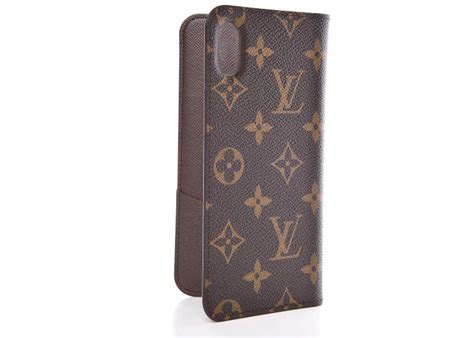 Louis Vuitton Iphone Folio Case Monogram Xs Max Brown In Canvas Us