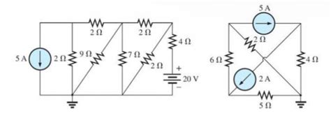 repeat the nodal analysis for the circuits in the