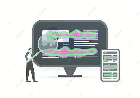 Visualize User Behavior On Desktop And Mobile Sites Vector Business