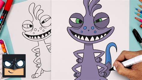 How To Draw Randall Boggs Monsters Inc Youtube