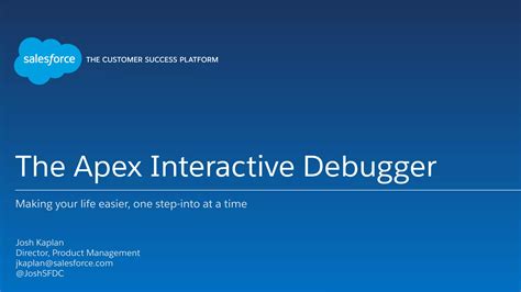 The Apex Interactive Debugger Ppt