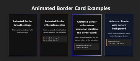 Github Cairhiinanimated Border A Card Component With Animated