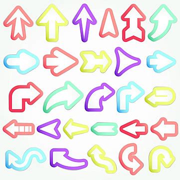 Vector Arrows Set Connection Motion Pointing Vector Connection Motion Pointing PNG And Vector