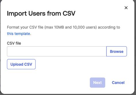Import Limit Via Csv Imports
