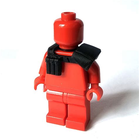 Lpb Pauldron Captain Rex Black Star Wars Minifig Lego Custom