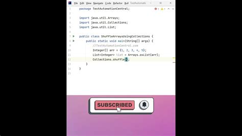 How To Shuffle Arrays Using Collections Java Interview Questions