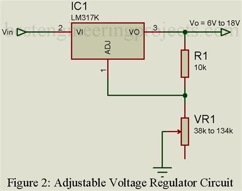 Adjustable Output Voltage Regulator Engineering Projects