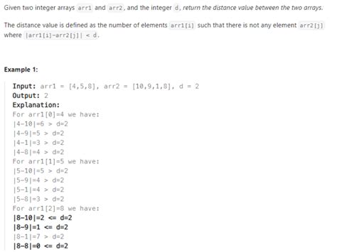 Javaleetcode 1385find The Distance Value Between Two Arrays 네이버 블로그