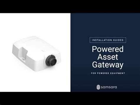 Samsara Installation Guide Powered Asset Gateway For Equipment Youtube