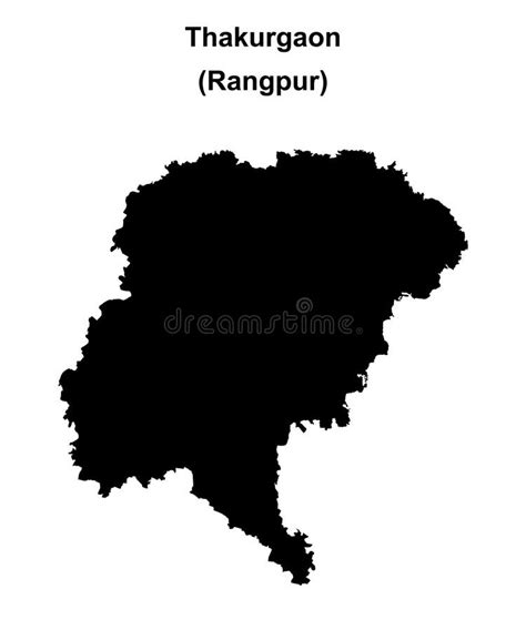 Thakurgaon Outline Map Stock Illustrations 13 Thakurgaon Outline Map