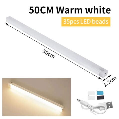 Usb Rechargeable Led Night Light Motion Sensor Bar Grandado