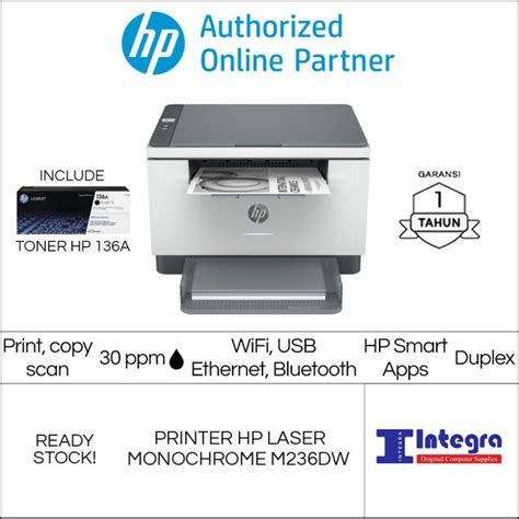 Jual Printer HP LaserJet Monochrome M236DW 236DW Printer All in One ...
