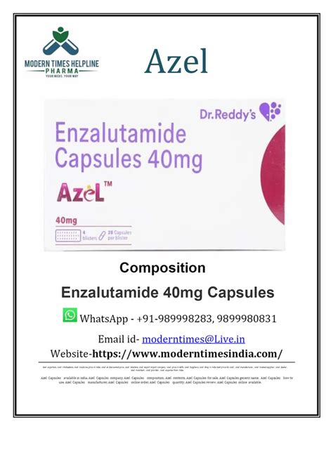Azel 40 Mg Capsule At Best Price In New Delhi By Modern Times Helpline