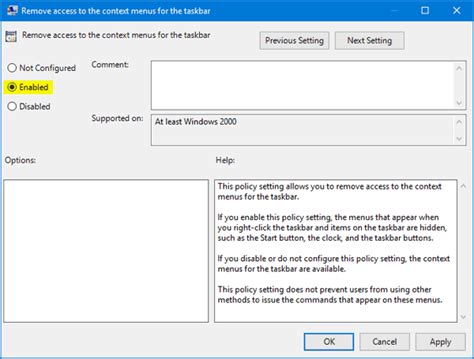 Disable Right Click Context Menu On Taskbar In Windows 11 10 8 7