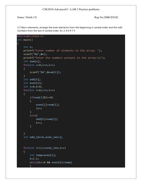 Solved C Programming Questions