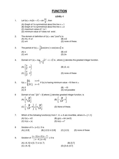 Functions Ii Pdf Function Mathematics Trigonometric Functions