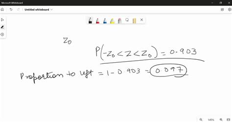 Solved Given That Z Is A Standard Normal Random Variable Find Z For The Situation Given Below