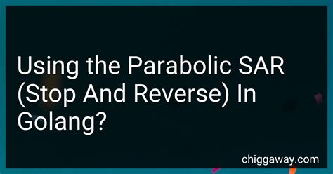 Using The Parabolic Sar Stop And Reverse In Golang In 2024