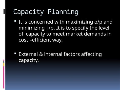 Guidelines For Calculating Capacity Pptx