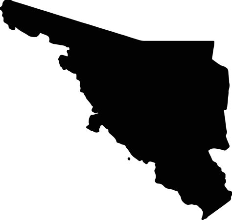 Sonora Mexico Silhouette Map 37801407 Vector Art At Vecteezy