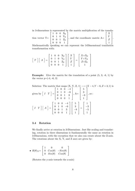 Computer Graphics Linear Algebra PDF
