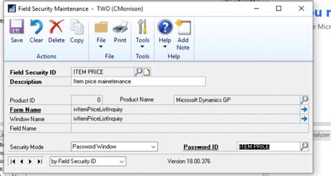 Field Level Security In Dynamics GP Encore Business Solutions