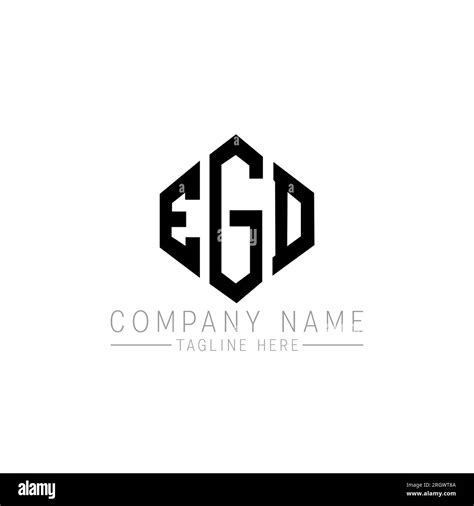 Egd Letter Logo Design With Polygon Shape Egd Polygon And Cube Shape Logo Design Egd Hexagon