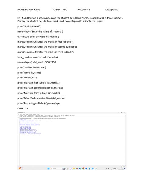 Python Q1 Aandb Pdf