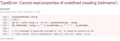 Cannot Read Properties Of Undefined Reading Pathname React Router
