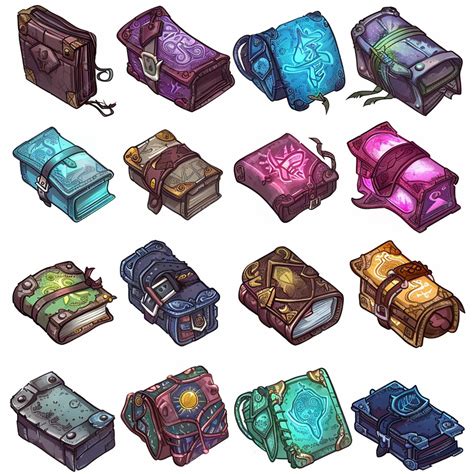 A Sprite Sheet Or Sprite Atlas Of Rpg Magical Style W Premium Ai Generated Vector