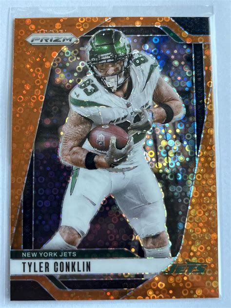 2024 Panini Prizm Nfl Tyler Conklin 225 Orange Disco