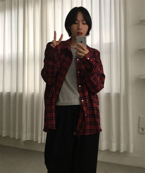 데일리쥬 리스너 빈티지 체크 셔츠공용