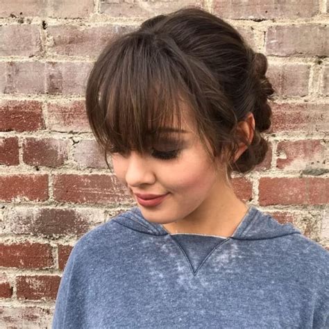 24 Updo With Bangs Combos That Will Make You Look Bang Tastic