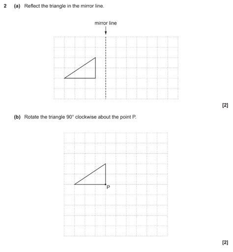 Gcse 9 1 Maths Transformations Past Paper Questions Pi Academy
