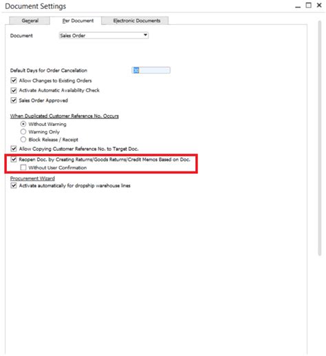 Reopen And Update Your Orders In SAP Business One