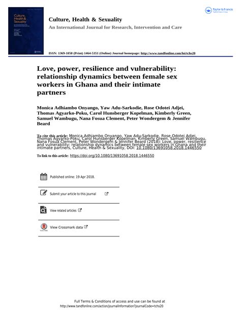Pdf Love Power Resilience And Vulnerability Relationship Dynamics