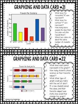 Graphing And Data Task Cards By Teaching With A Mountain View TpT