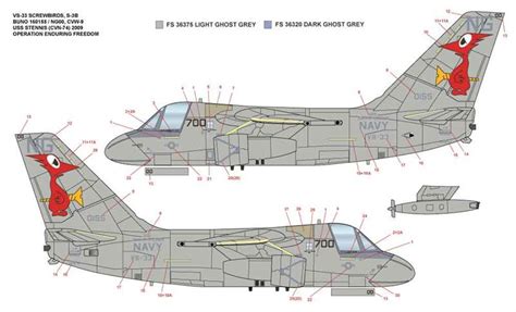 Lockheed S 3b Viking Vs 33 Screwbirds 2009 Uss John Cstennis