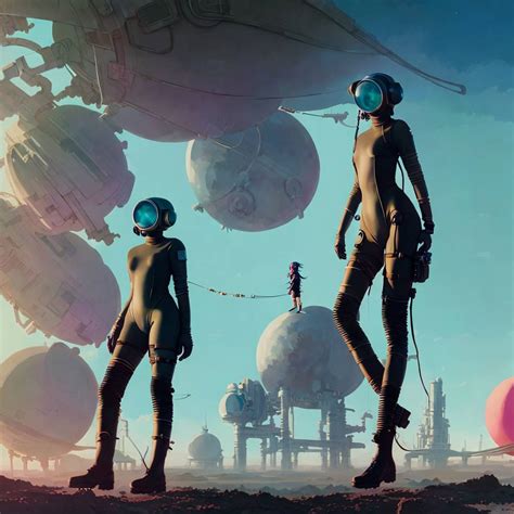 Atompunk Girl With Astronaut Helmet Thigh High Bo By Ziggyxdust On Deviantart