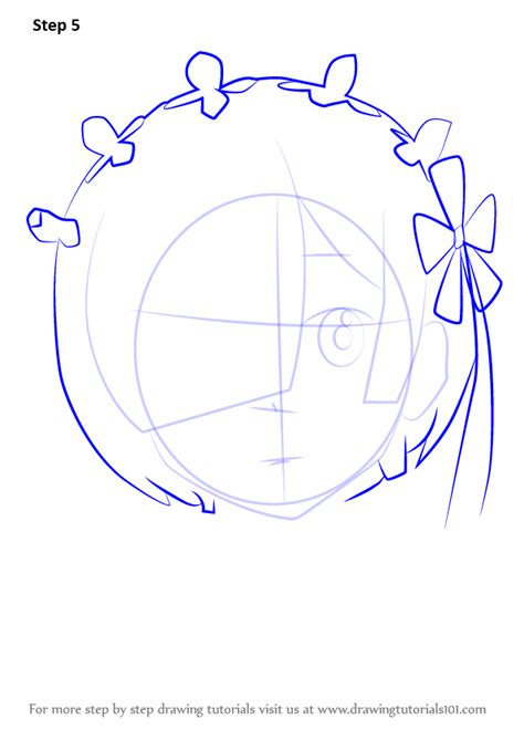 Learn How To Draw Rem From Re Zero Re Zero Step By Step Drawing Tutorials
