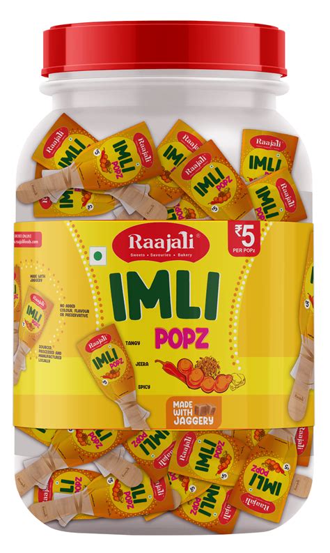 Raajali Imili Popz Candy Jar 50 Pieces