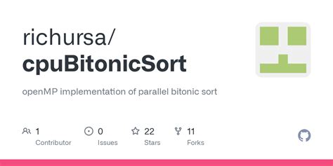 Github Richursacpubitonicsort Openmp Implementation Of Parallel