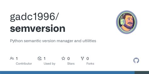 Github Gadc1996semversion Python Semantic Version Manager And Utilities