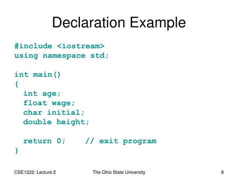Ppt Variables And C Data Types Powerpoint Presentation Free Download Id4094960