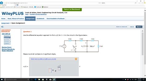 solved use the differential equation approach to find vc t