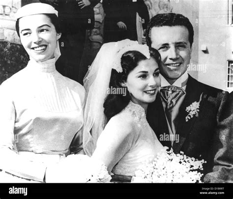 Vic Damone Us Singer Marries Pier Angeli On 24 November 1954 At St