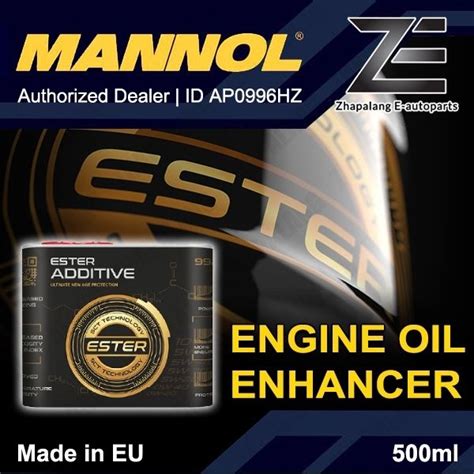 Mannol Ester Additives 500ml Mn9929 Engine Oil Enhancer Treatment Air