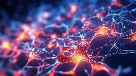 Premium Ai Image Glowing Neural Links Network Generative Ai